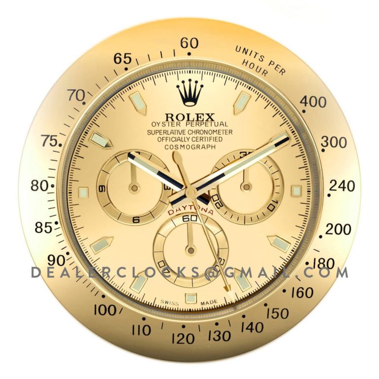 Rolex Daytona Gold Wall Clock RX003