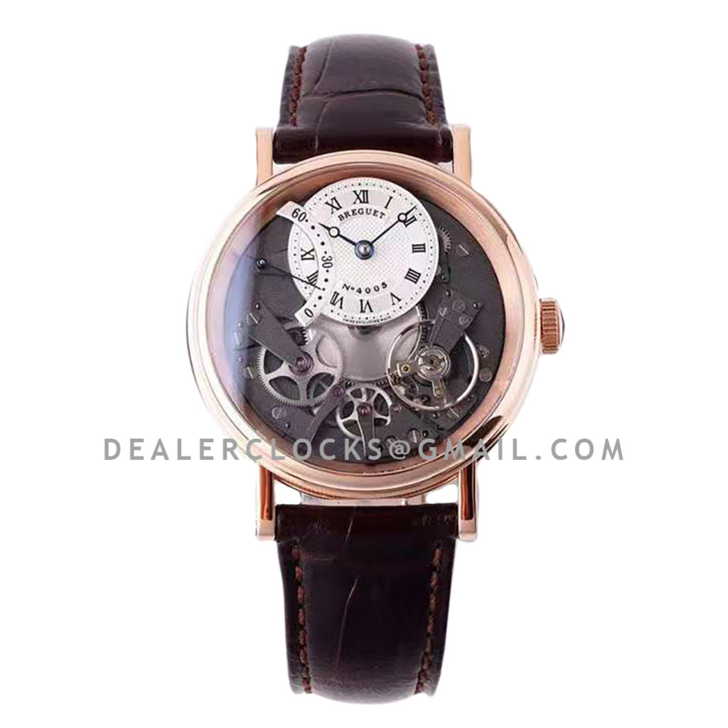 Tradition 7097BR/G1/9WU White Dial in Rose Gold - Dealer Clocks